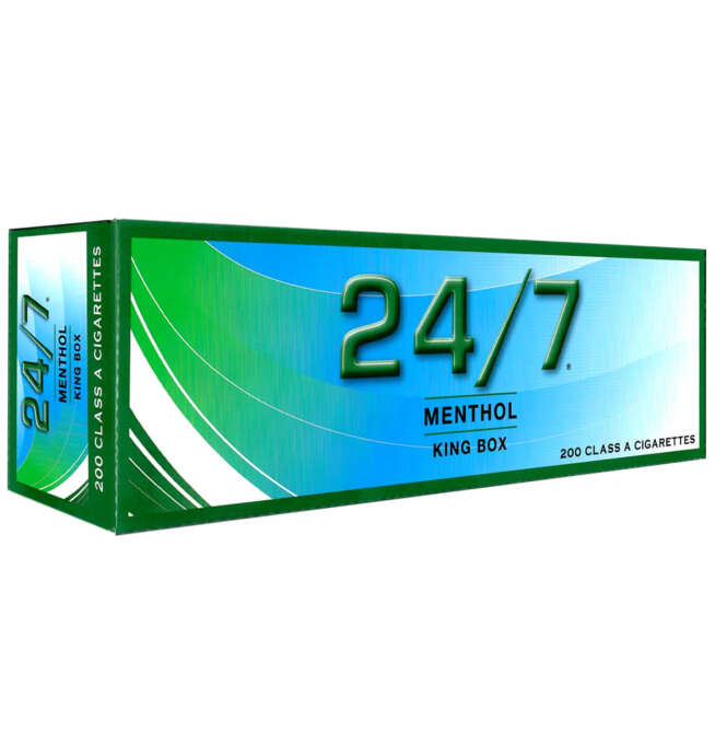 24/7 MENTHOL KING BOX – Buddies Distribution